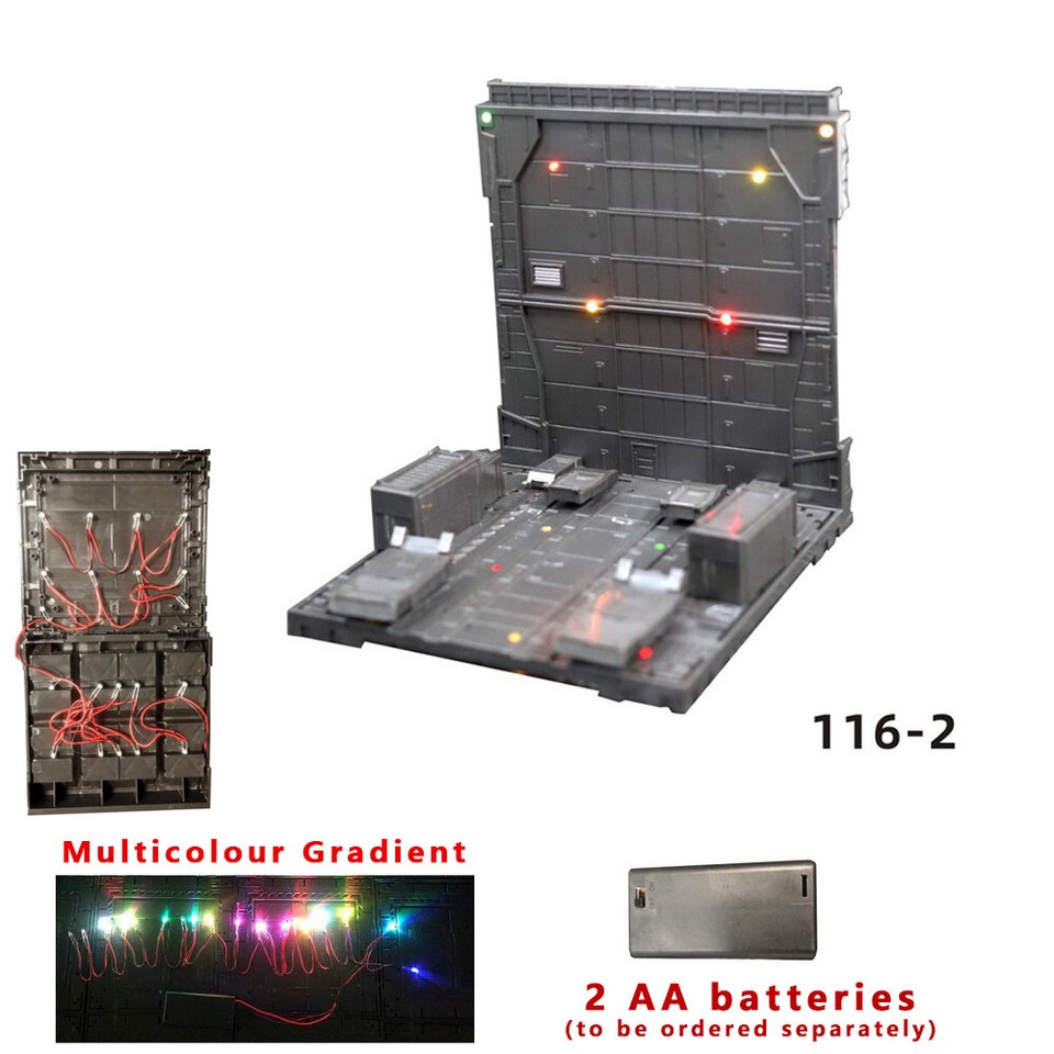 Gunpla 144 100 Gundam Model Yamada Display Base LED Hanger 6" 1/12 ...