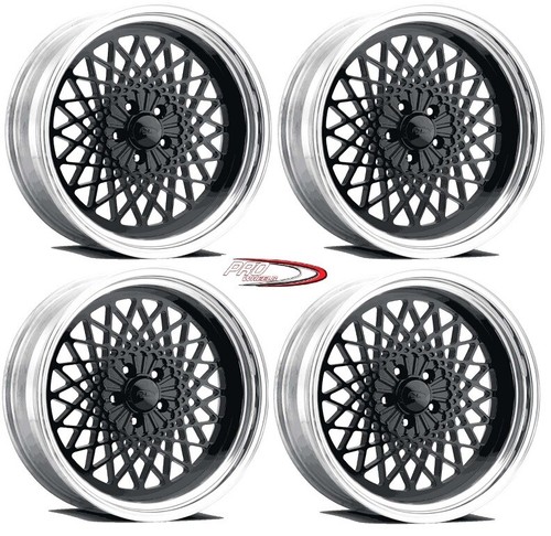 18" Pro GNX-2 Wheels Rims Mesh Staggered Custom Offset 18x8 18x9 Black ...