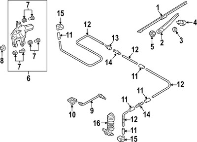 Genuine Volkswagen Wiper Arm 5H6-955-707-A-9B9 | eBay