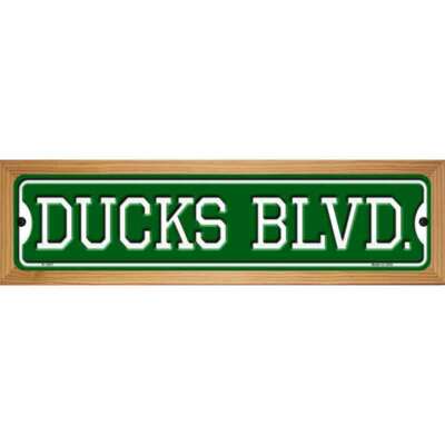 Ducks Blvd Novelty Wood Mounted Small Metal Street Sign WB-K-1051 | eBay