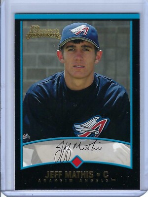 2001 BOWMAN DRAFT ANAHEIM ANGELS JEFF MATHIS ROOKIE CARD # BDP107 | eBay