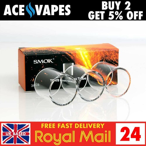 SMOK X-Baby Glass 3x Replacement Glass Tube Pieces For SMOK TFV8 XBaby ...