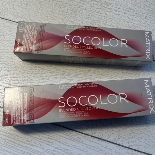 2- Matrix SoColor Blended Collection Permanent Hair Color 6MM Light ...