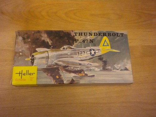 Vintage Heller Model Kit 1/72 Scale #L084 Thunderbolt P-47N | eBay
