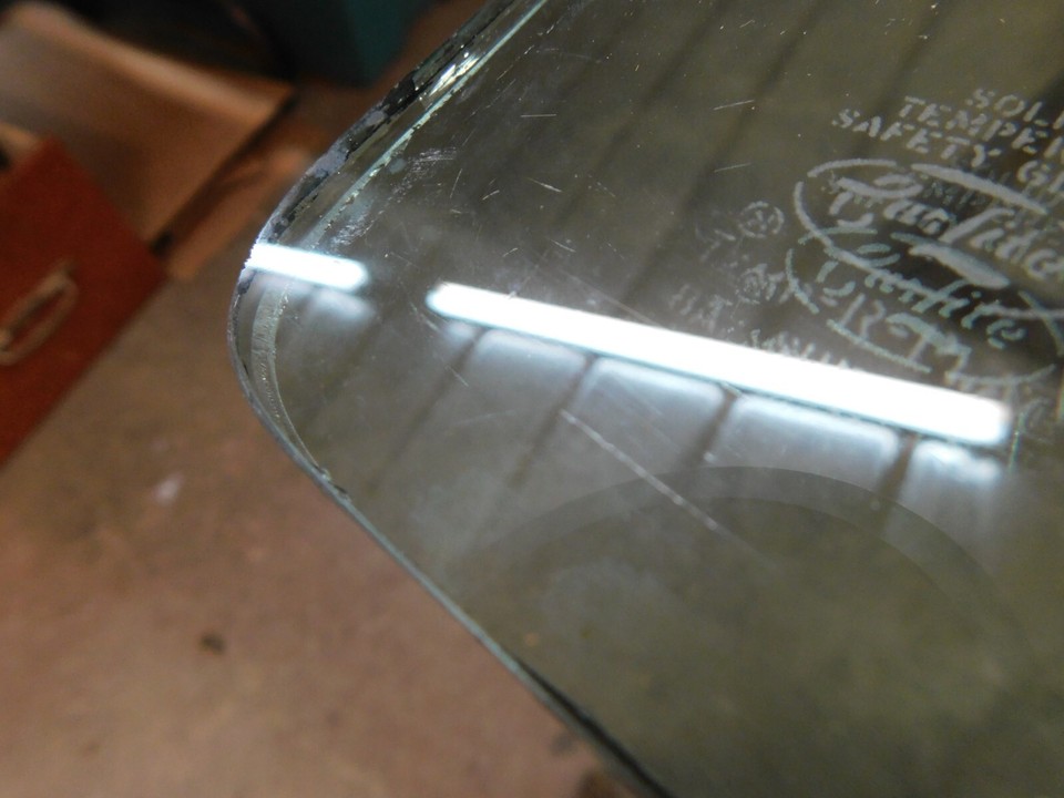 OEM Ford 1967 1968 Mustang Fastback Back Glass Rear Window Carlite ...