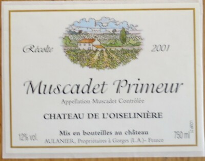 .Etiquettes vin FRANCE CHATEAU DE L' OISELINIERE Muscadet Primeur 01 ...