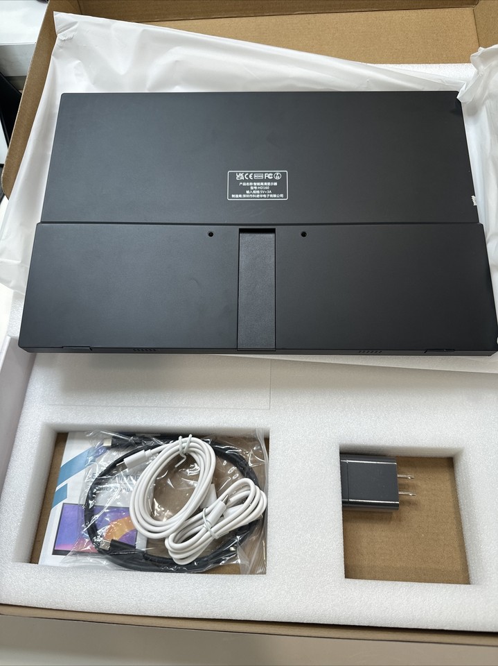 Pisichen 16 Inch Portable Monitor FHD 1920X1200 Travel Monitor HDMI ...