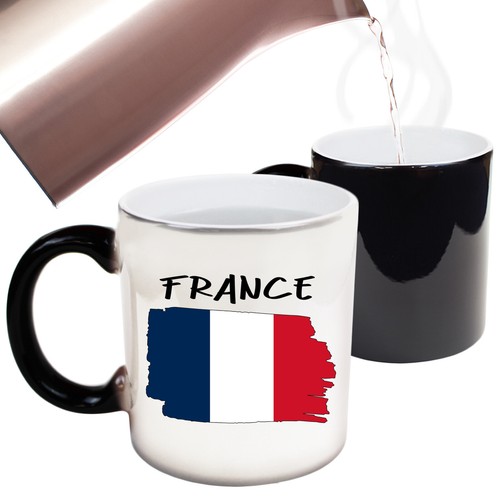 France Country Flag Nationality Colour Changing Mug Drinking Mugs GIFT ...