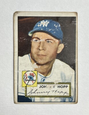 1952 Topps Baseball Johnny Hopp New York Yankees Card #214 | eBay