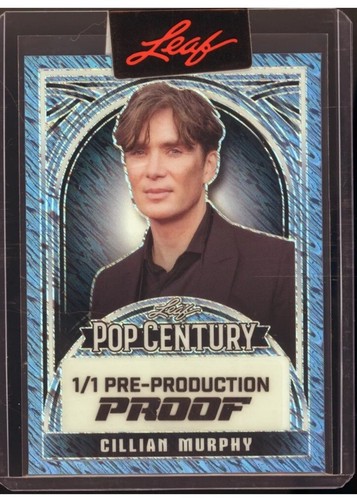 2024 Leaf Pop Century Cillian Murphy Blue Shimmer Proof 1/1 (28 Days ...
