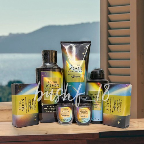 Bath & Body Works 7pc TO THE MOON Body Wash, Cream, Spray, Bar Soap ...