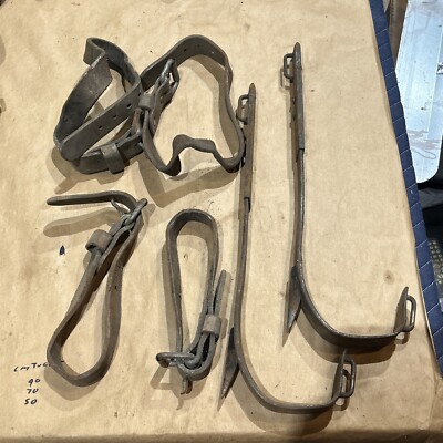 Vintage Spikes Lineman Pole Tree Climbing Gaffs | eBay