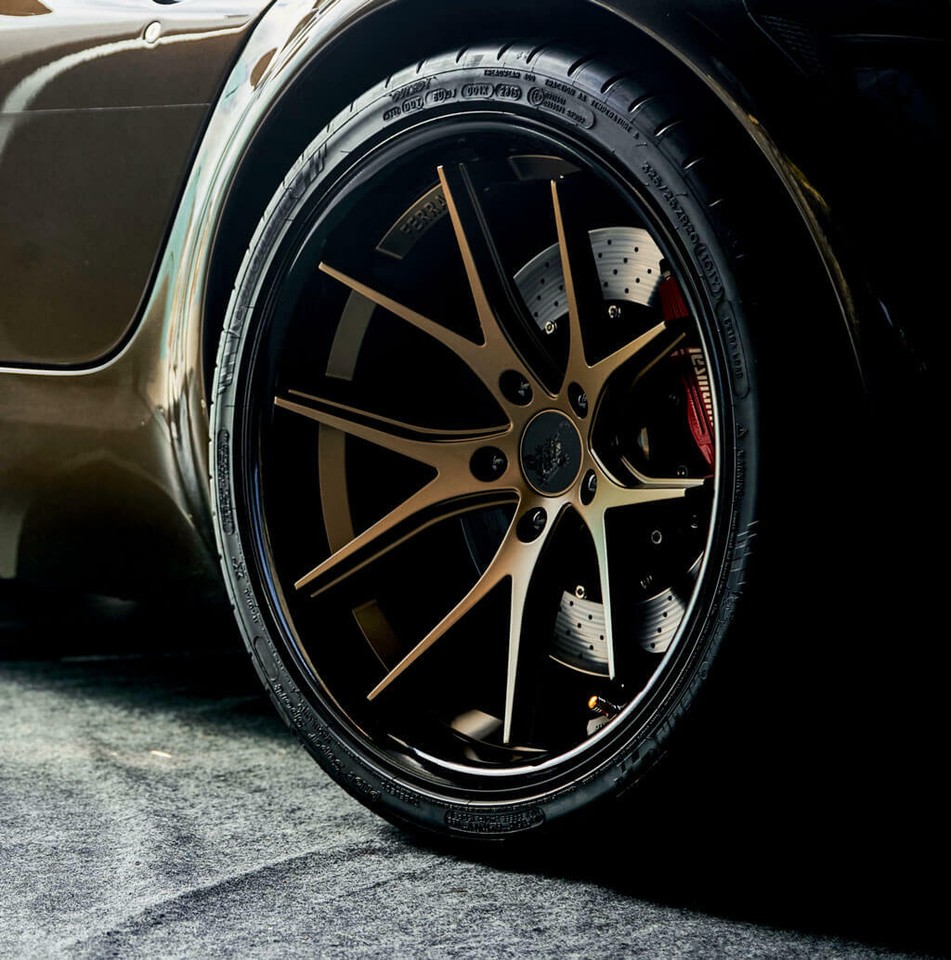 (4) 22x9.5" Ferrada Wheels FR2 Matte Bronze with Gloss Black Lip Rims ...