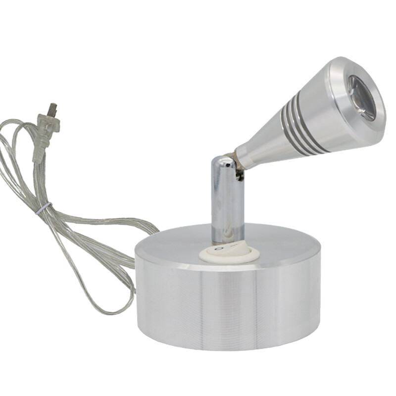 3W LED Wall Ceiling Surface Mount Light Spot Lamp On/off Button Plug In ...