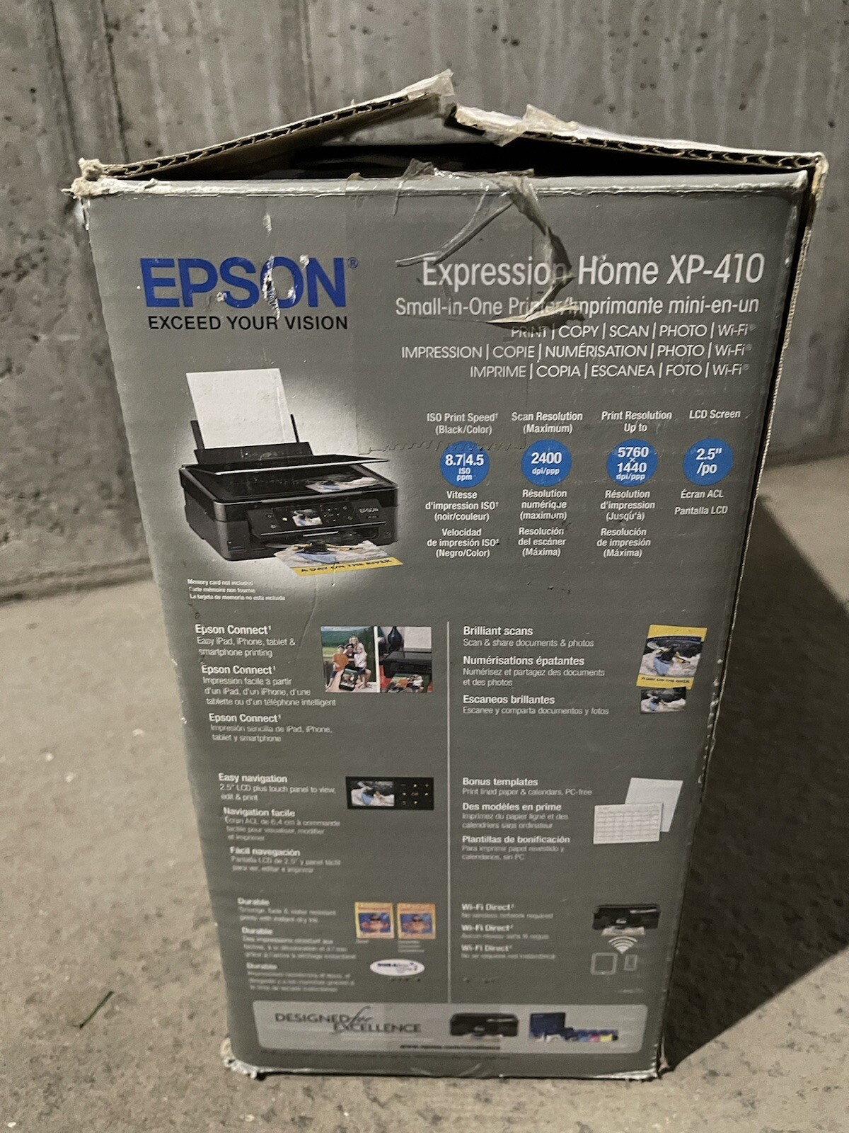 Epson Expression Home XP-410 All-In-One Inkjet Printer for sale online ...