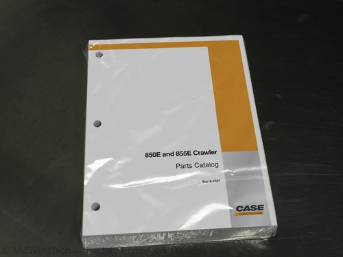 Case 850E, 855E Crawler Parts Catalog Exploded Views Manual Diagram ...