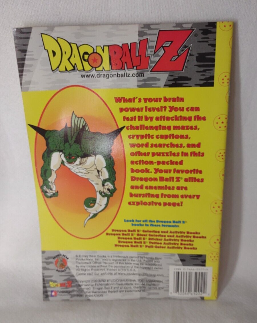Dragon Ball Z Full Color Ultimate Activity Book 1999 2000 Vegeta Cover ...