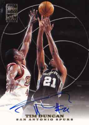 1999-00 Topps TIM DUNCAN On-Card Auto Autograph #TD RARE Spurs | eBay