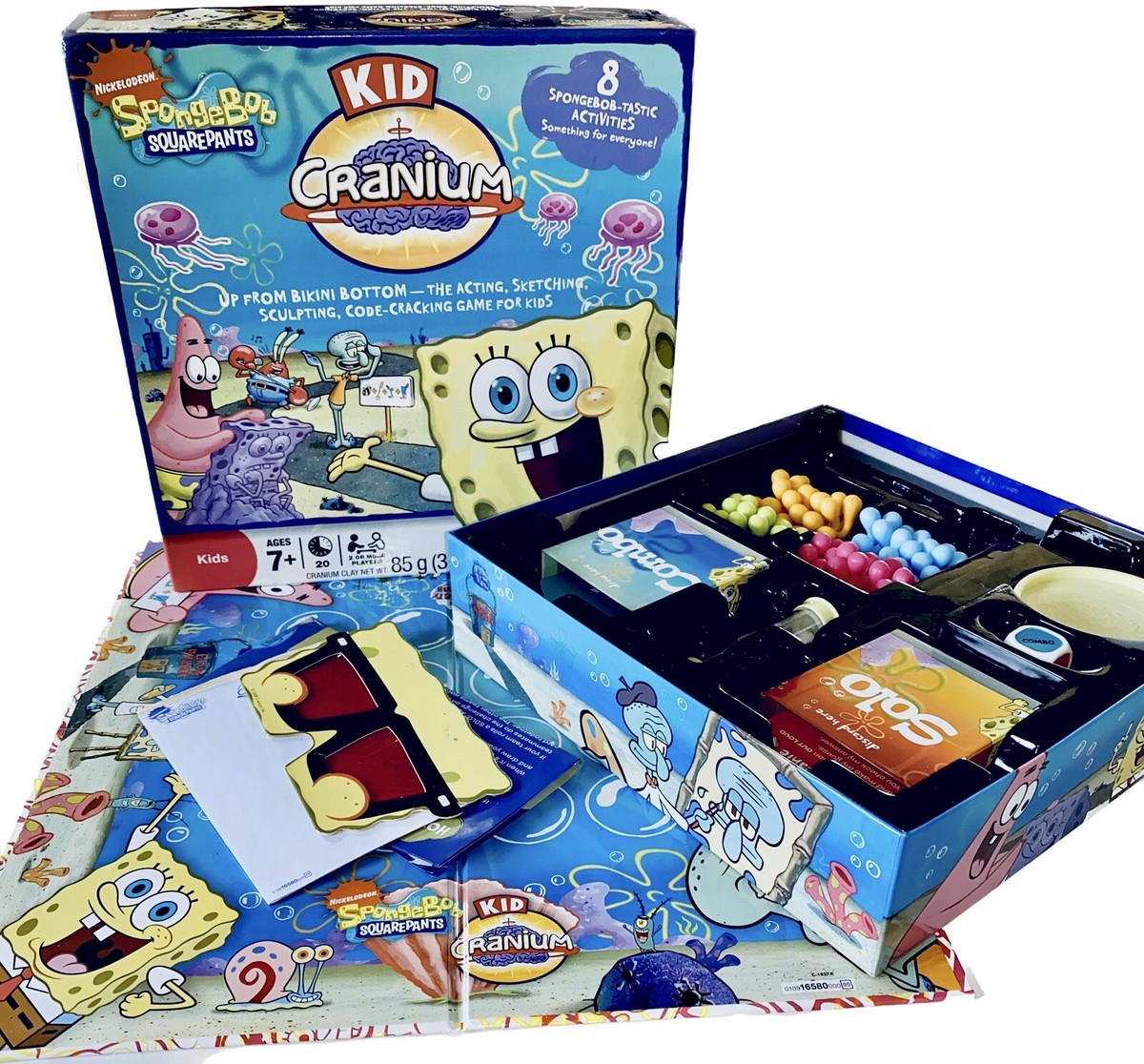 Nickelodeon Spongebob Squarepants Kid Cranium Board Game Lot Of 8
