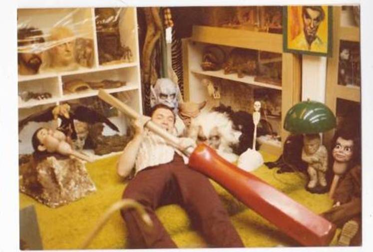 LOT 17: Vintage color photo from inside the FORREST J ACKERMAN ...