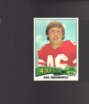 1975 Topps Football Set DAN ABRAMOWICZ Card # 32 | eBay