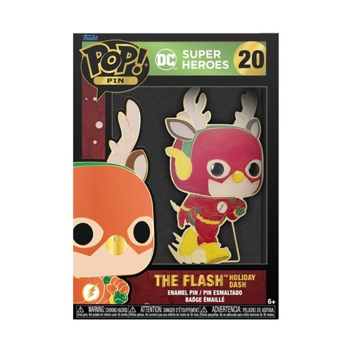 DC - Flash Holiday 4" Pop! Enamel Pin [FUNDCCPP0029] 671803437227 ...