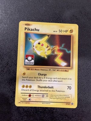 2016 Pikachu XY202 Black Star Promo Stamped Pokemon League Card | eBay