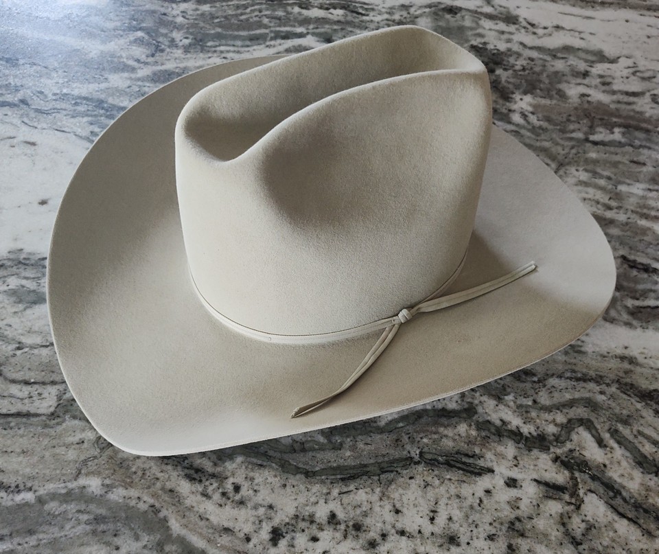 Resistol Vintage 5X Beaver Palomino Gray Rancher Cowboy Hat Size 7 ...