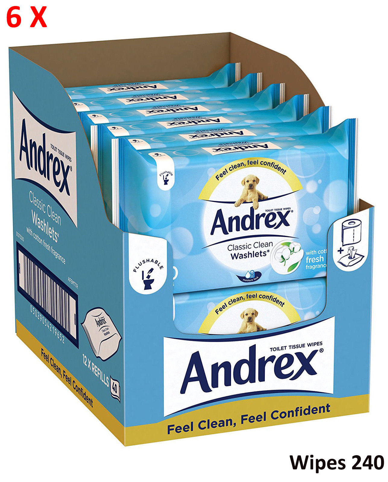 New Andrex Washlets CLASSIC Clean Toilet Tissue Wipes 40pc per pack | eBay