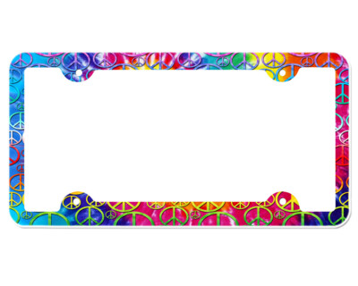 Peace Sign License Plate Frame | eBay