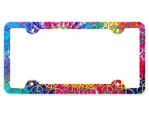 Peace Sign License Plate Frame | eBay
