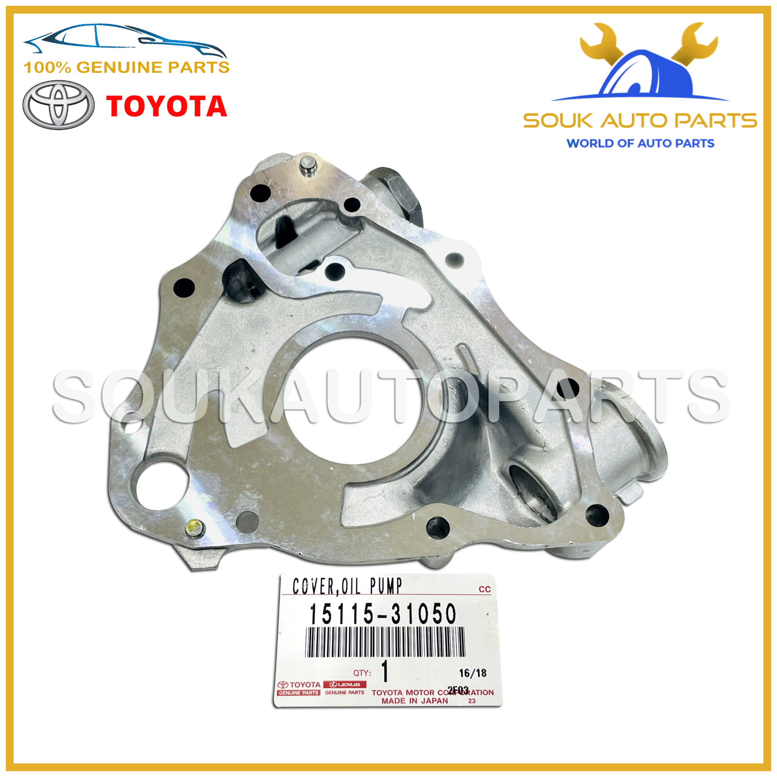 15115-31050 Genuine Toyota OIL PUMP COVER 1GR-FE HILUX LAND CRUISER | eBay