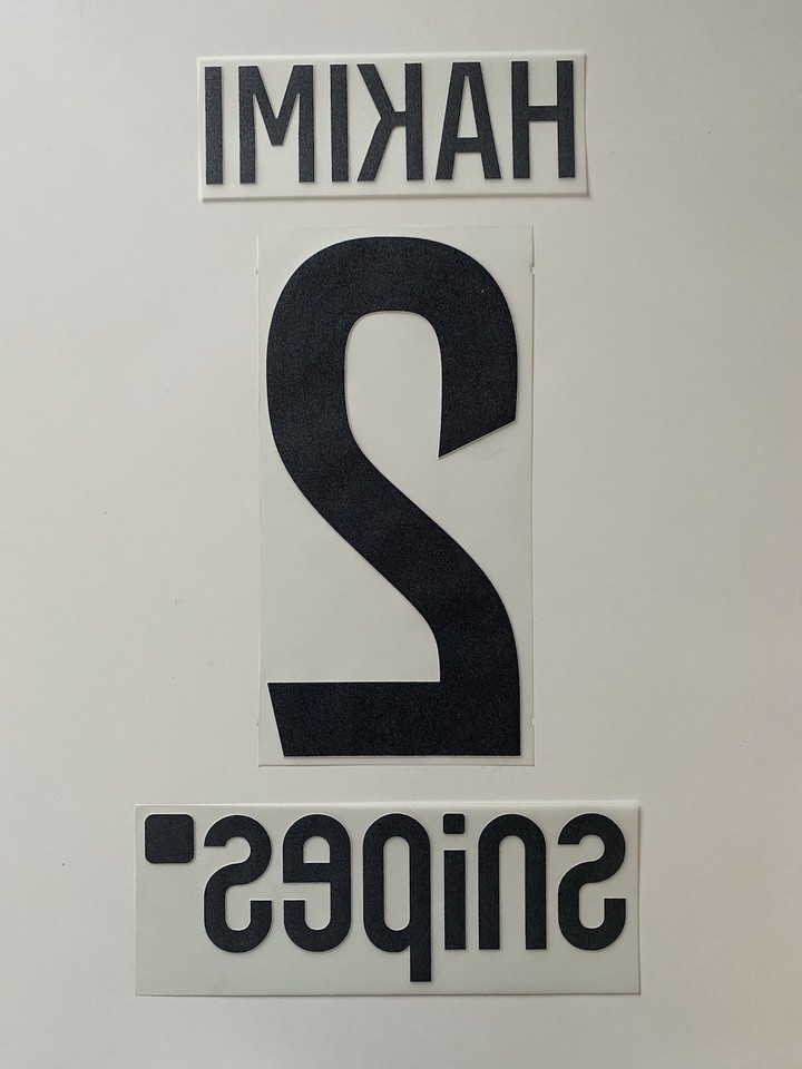 flocage officiel psg Hakimi 2 Ligue 1 Fourth 2025/2026 Adulte | eBay UK