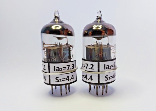 6N1P 6N1 MATCHED PAIR (2pcs) "Voskhod" TUBES / VALVES / RÖHRE NEW NOS ...