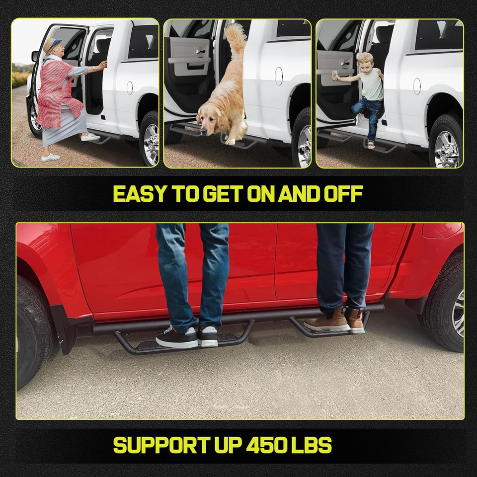 2015-2025 Chevy Colorado Crew Cab Drop Down Side Step Rock Slider ...