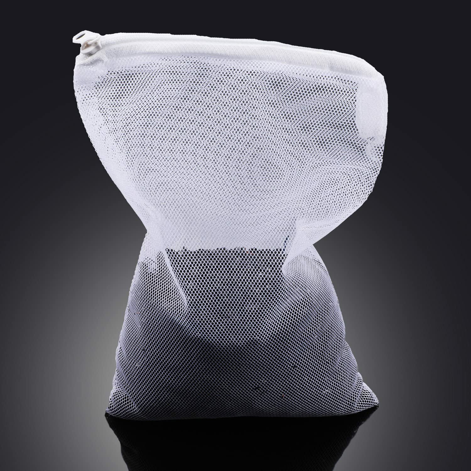 Aquarium Zipped Filter Media Net Bag Fish Tank Pond Zip Up Mesh Bag ...