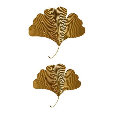 Iron Ginkgo Leaves Wall Decor Metal Ginkgo Leaf Hanging Art Crafts ...