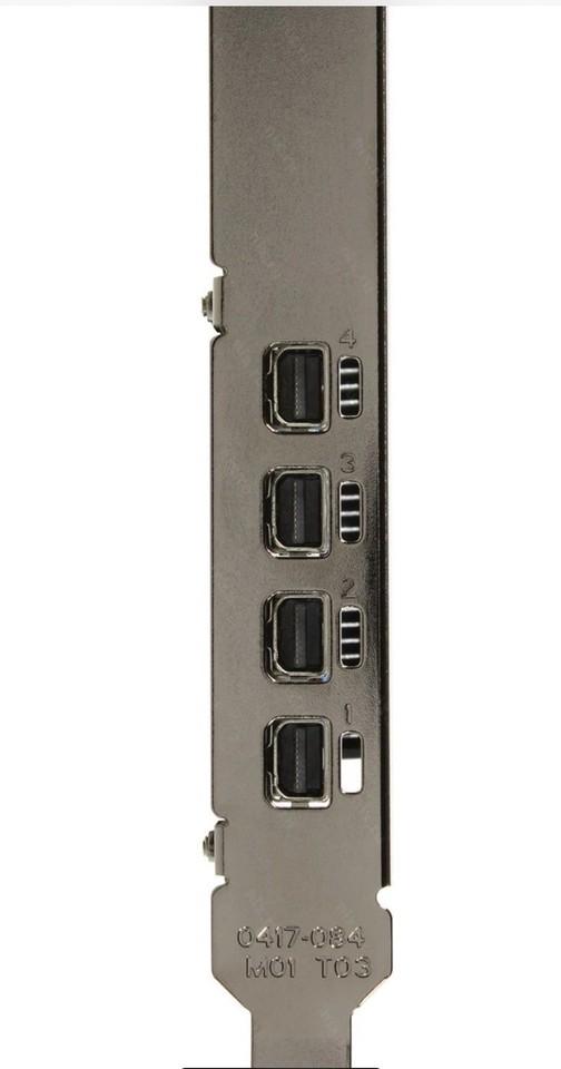 PNY VCNT1000-PB Nvidia T1000 4x Mini DP 4GB GDDR6 PCIe 3.0 x16 Graphics ...