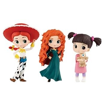 PIXAR Characters Q posket petit Jessie Merida Boo Jessie Merida Boo All ...