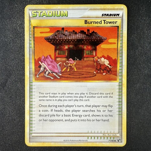 Pokemon TCG Burned Tower 71/90 Suicune Entei Raikou HGSS Undaunted ...