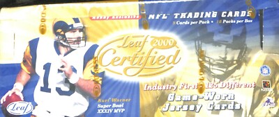 2000 Leaf Certified Football Sealed Hobby Box | eBay