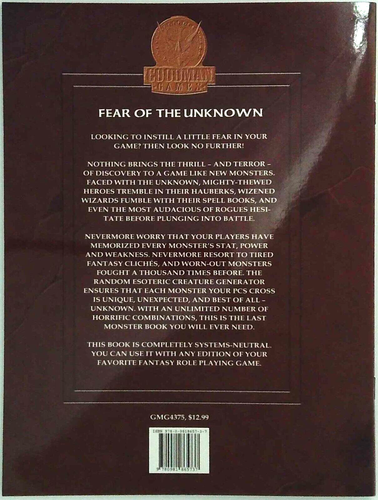 Random Esoteric Creature Generator by Raggi James (2008, Trade ...