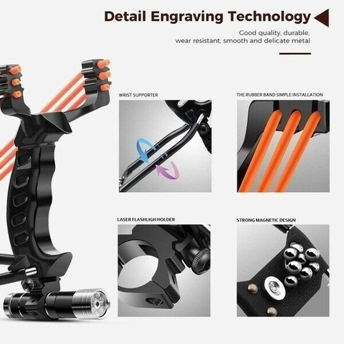 Bow Fishing Slingshot Bowfishing Reel Slingbow Catapult Archery Arrow ...