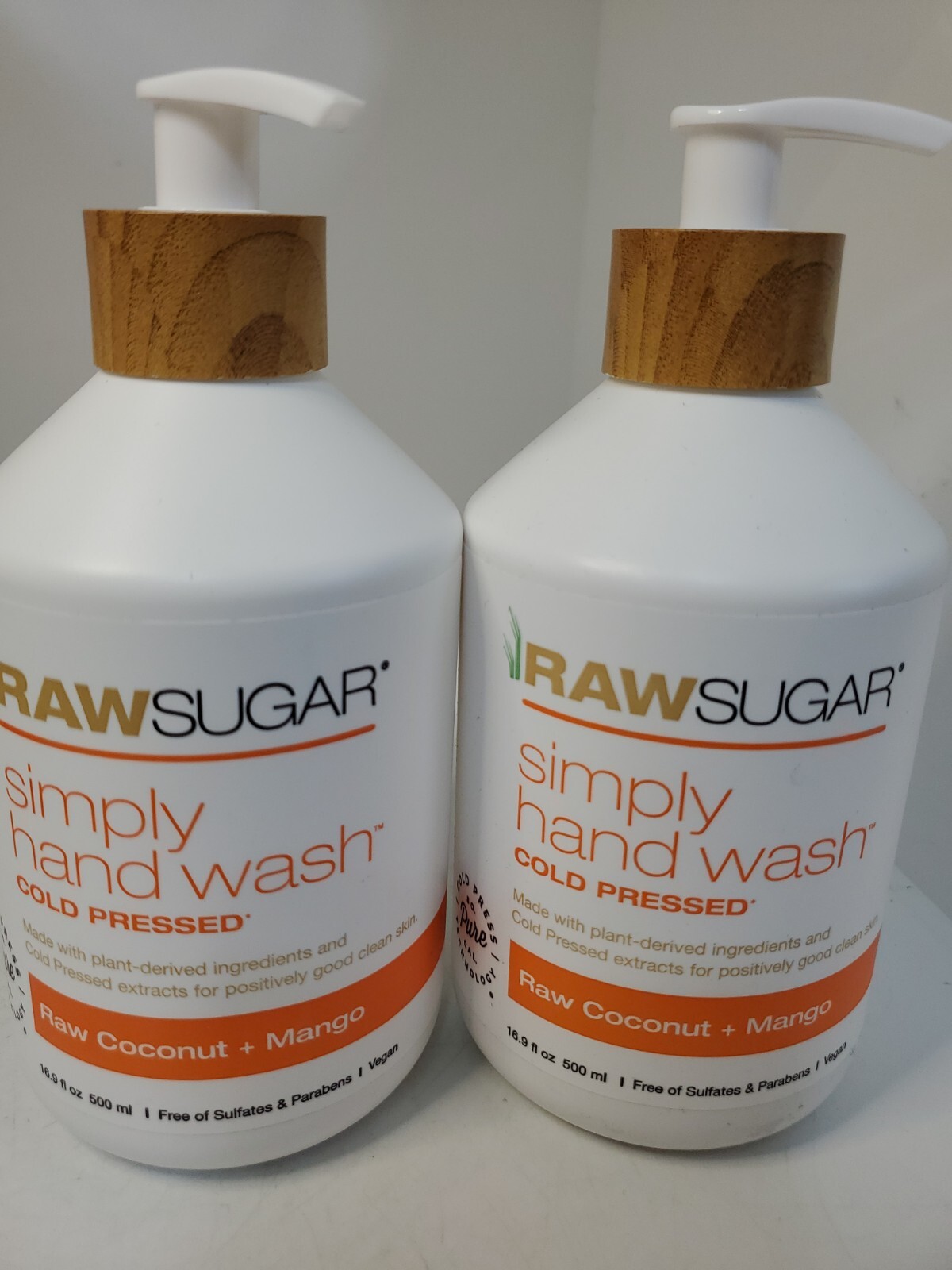 Raw Sugar Raw Coconut + Mango Hand Wash 16.9 Oz. (2 bottles) | eBay