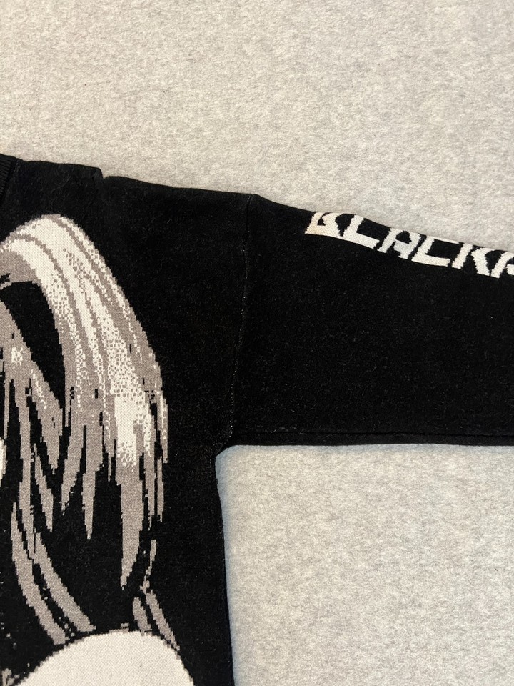Black Air Death Note Sweater Misa Amane Anime Knitted Gothic Medium ...