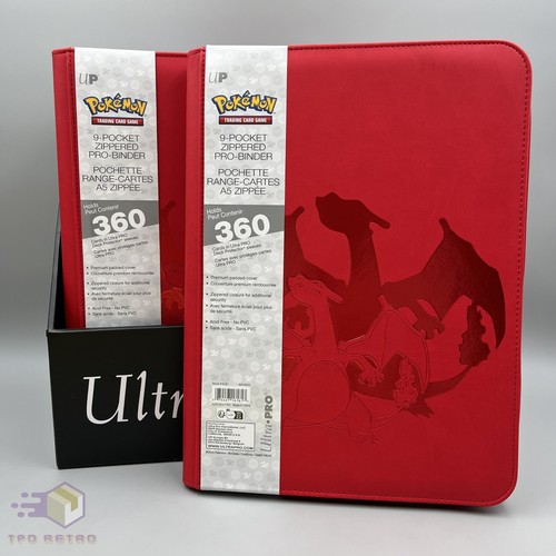 Ultra Pro Elite Series Charizard Zipper 9-Pocket Binder Pokemon TCG ...