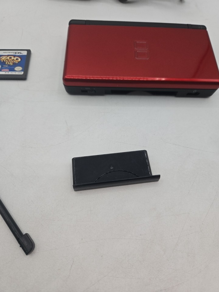 Nintendo DS Lite Crimson Handheld System - Red/Black Bundle Charger ...