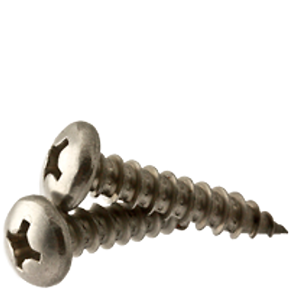 #8-15 x 1 1/4" Self-Tapping Screws Phil Pan Head Type A, 18-8 Stain, FT ...