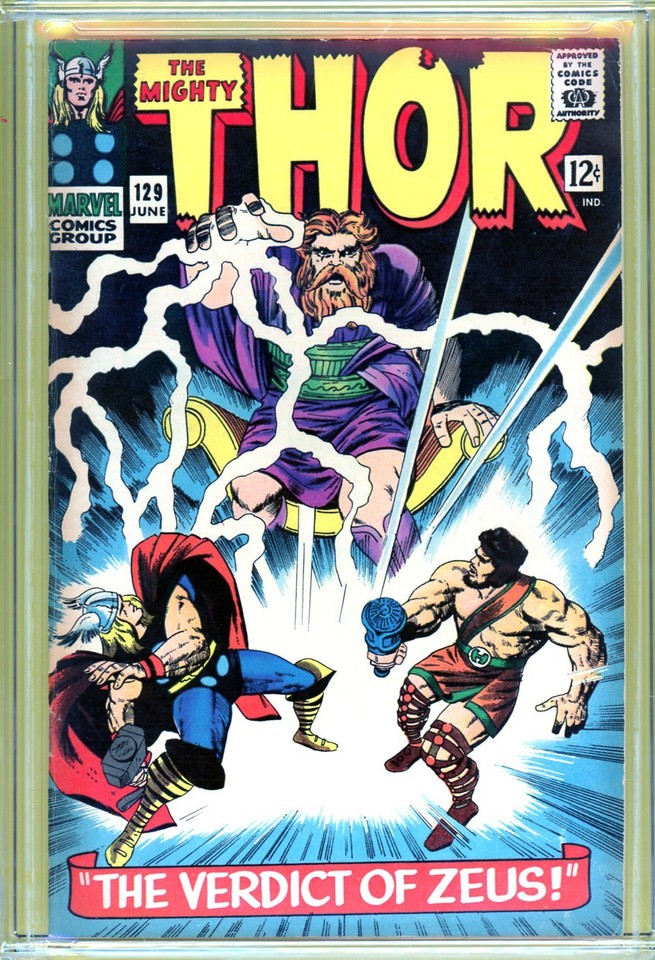 Thor #129 CGC 6.5 -Pluto, Hercules & Zeus appearance - 1st Ares - 1st ...