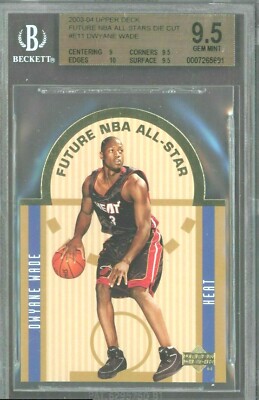 Dwyane Wade 2003-04 Upper Deck Future NBA All-Star Die-Cut Rookie BGS9 ...